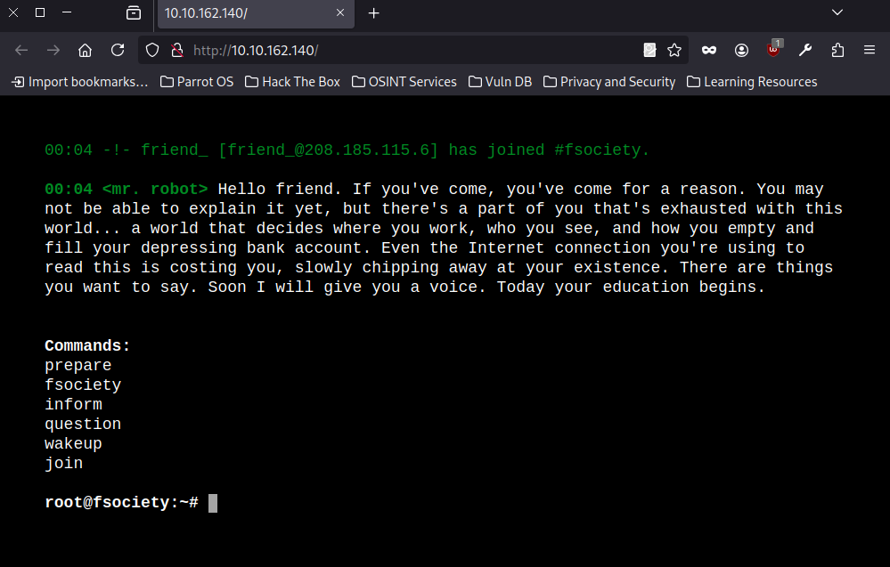 Walkthrough MR.Robot CTF